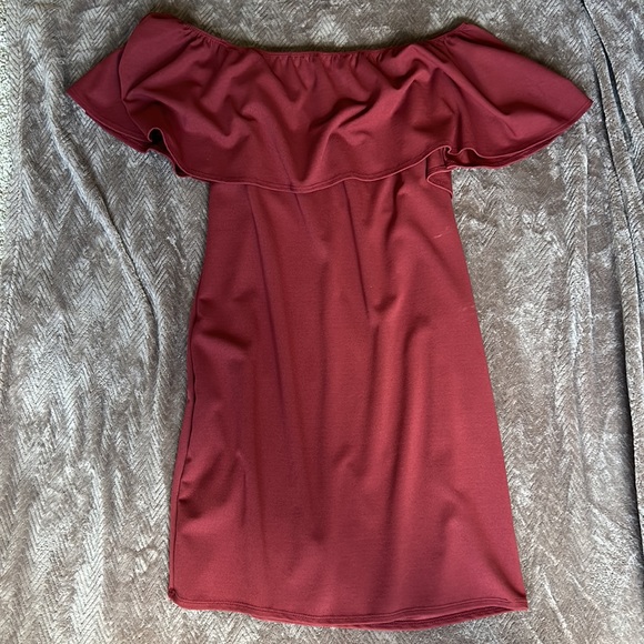 Dresses Off Shoulder Burnt Orange Dress Poshmark